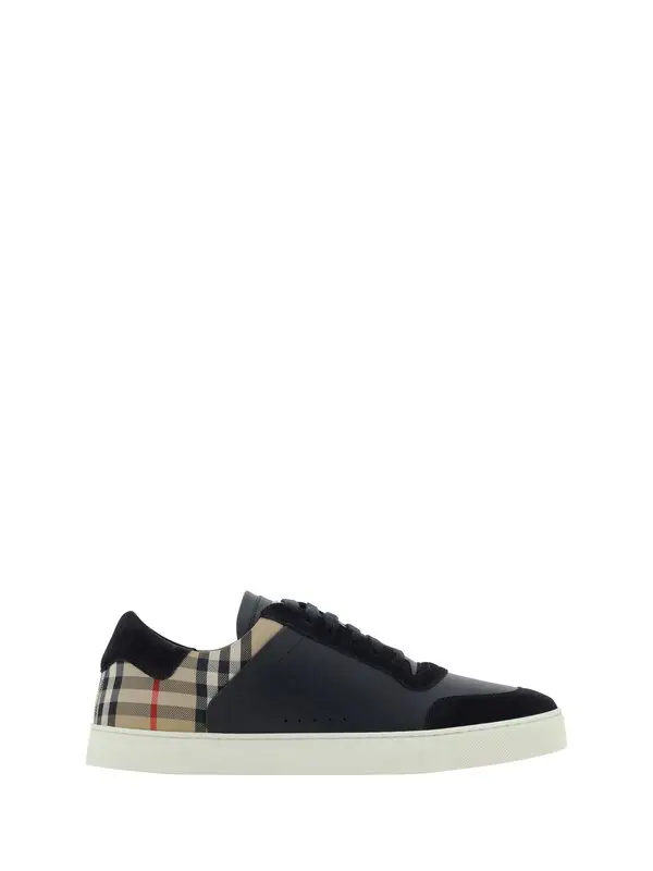Burberry Stevie Sneakers With Archive Check Detail