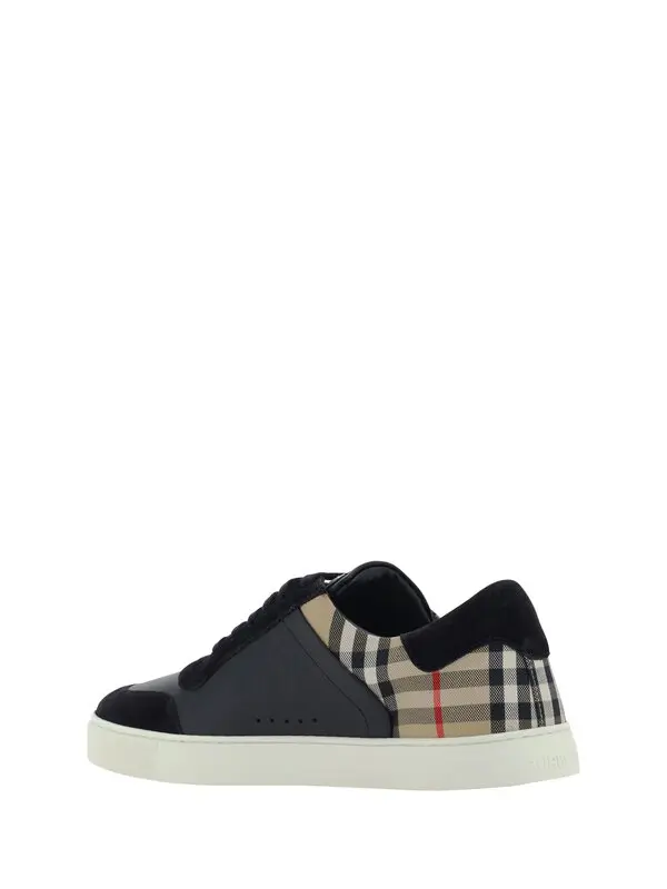 Burberry Stevie Sneakers With Archive Check Detail