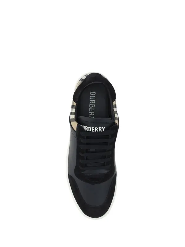 Burberry Stevie Sneakers With Archive Check Detail