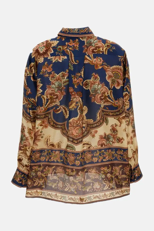 Zimmermann Aster Relaxed Shirt - Multicolor