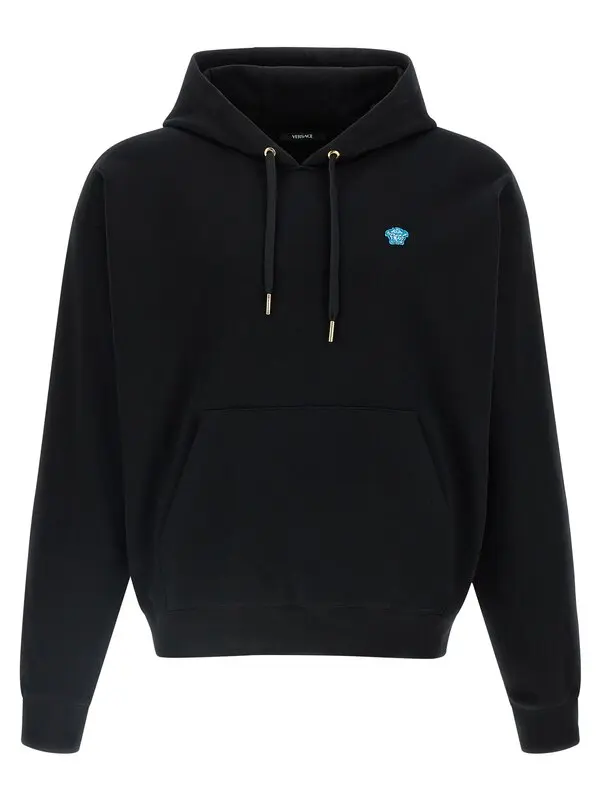 Versace Medusa Patch Hoodie - Black