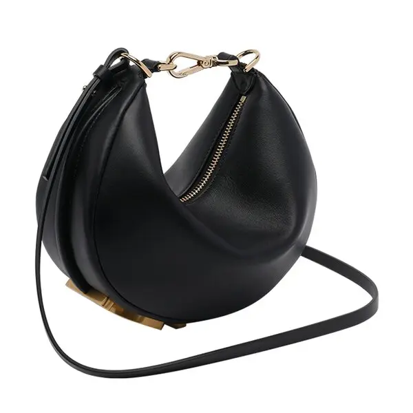 Fendi Mini Baguette Shoulder Bag - Black