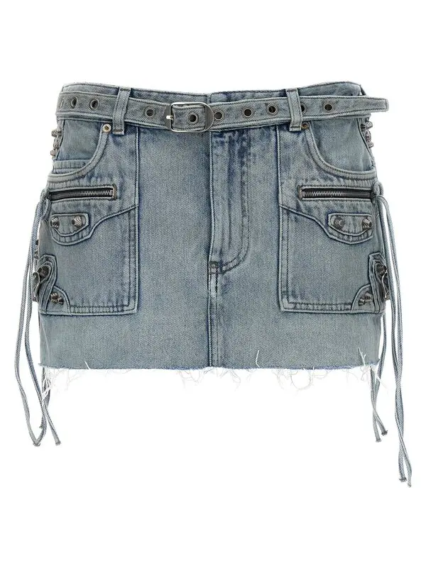 Balenciaga Cagole Mini Skirt - Blue