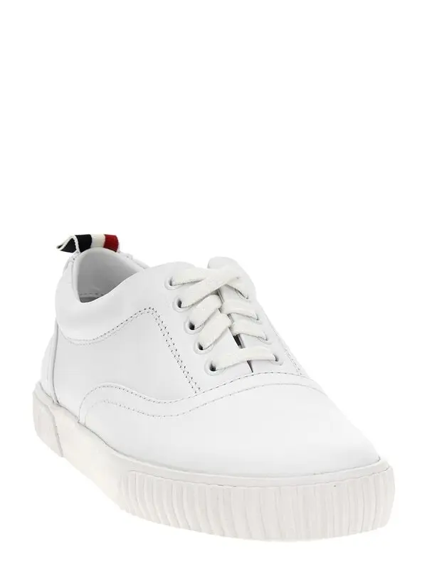 Thom Browne Heritage' Lace-up Leather Sneakers - White