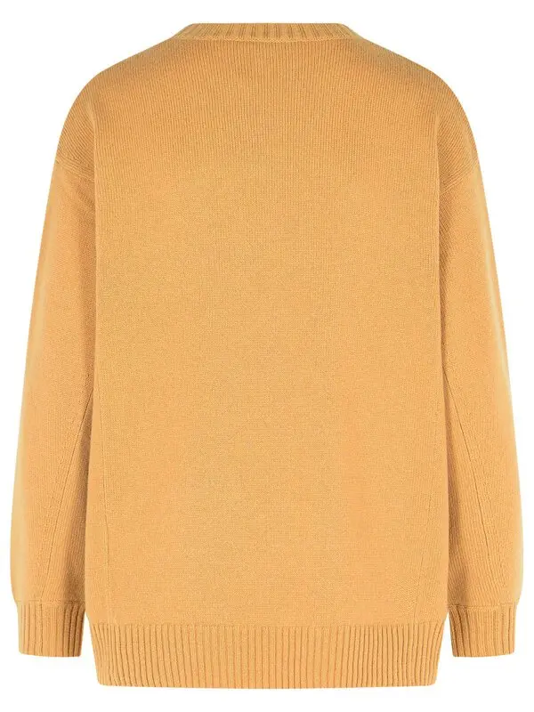Max Mara Camel Wool And Cashmere Sweater - Cream