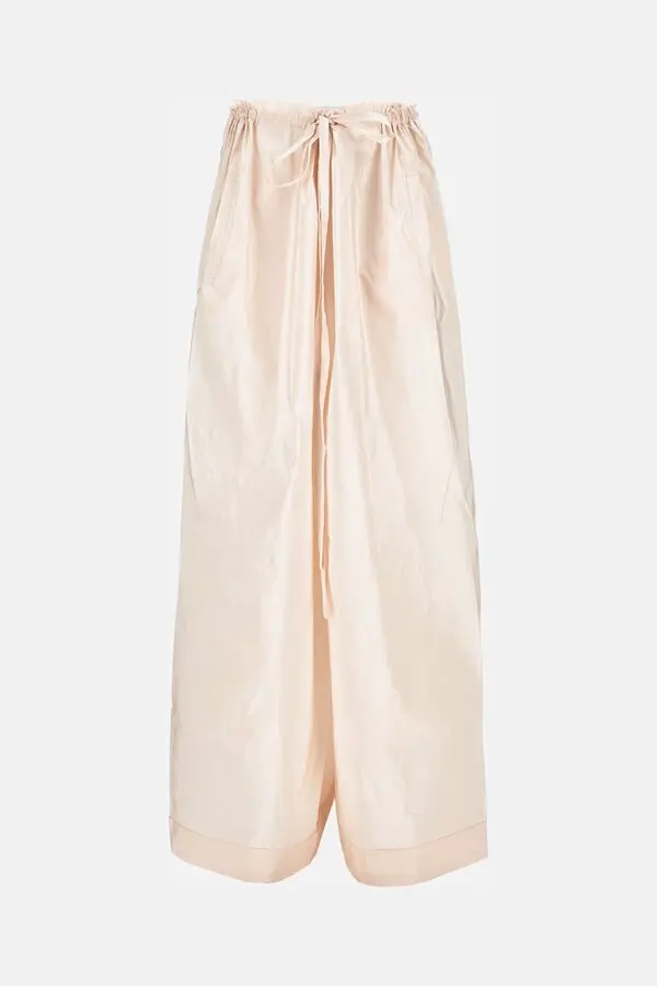 DANIELA GREGIS Wide-leg Silk Trousers