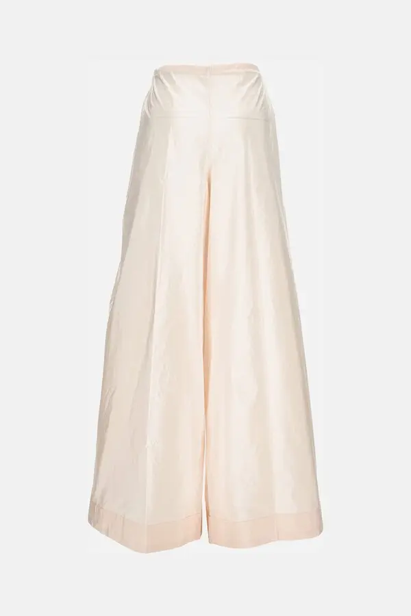 DANIELA GREGIS Wide-leg Silk Trousers