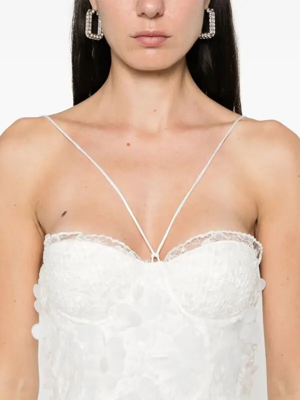 ROTATE BY BIRGER CHRISTENSEN Sleeveless Lace Midi Dress
