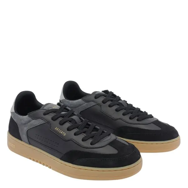 Axel Arigato Suede And Leather Lace-up Sneakers - Black