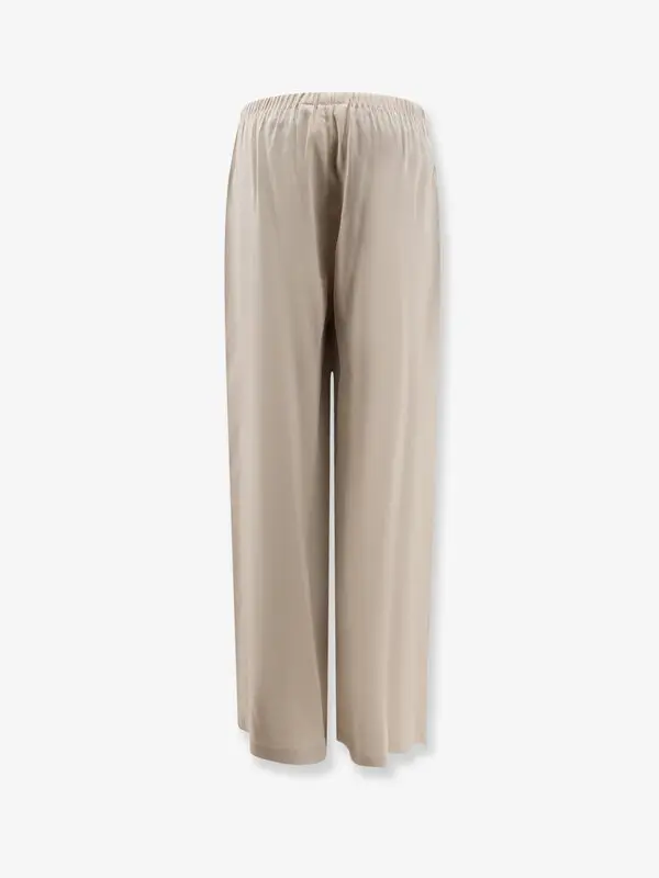 Max Mara Linen And Viscose Wide Leg Trousers - Multicolor