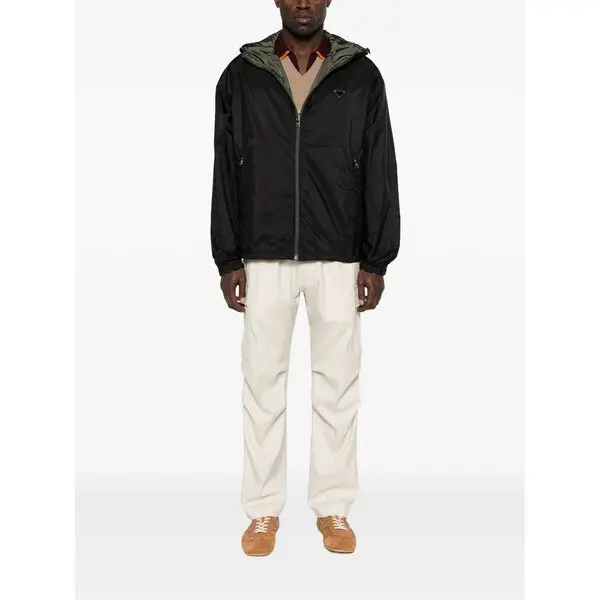 Prada Re-nylon Hooded Blouson Jacket - Green