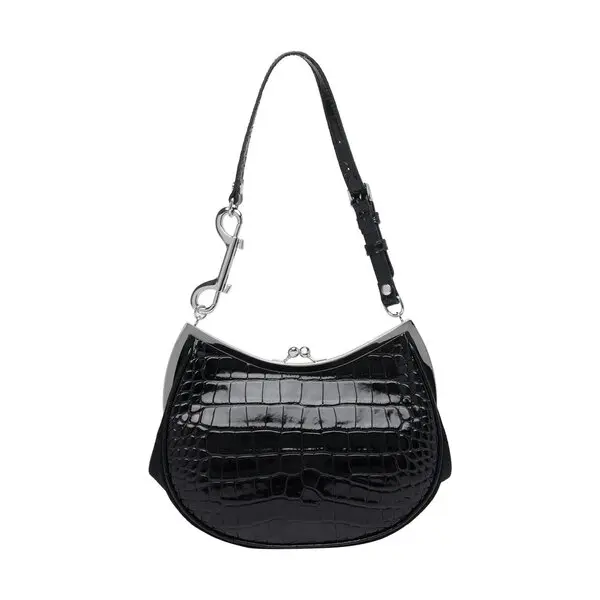 VIVIENNE WESTWOOD Crocodile Effect Calf Leather Shoulder Bag