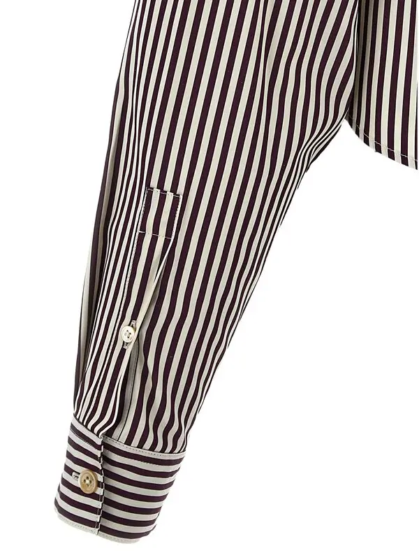Isabel Marant Étoile Fleora Striped Cropped Shirt - Multicolor