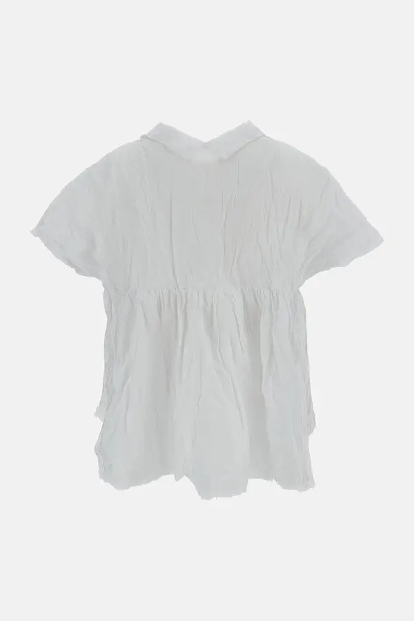 DANIELA GREGIS Crinkled Cotton Shirt - Multicolor