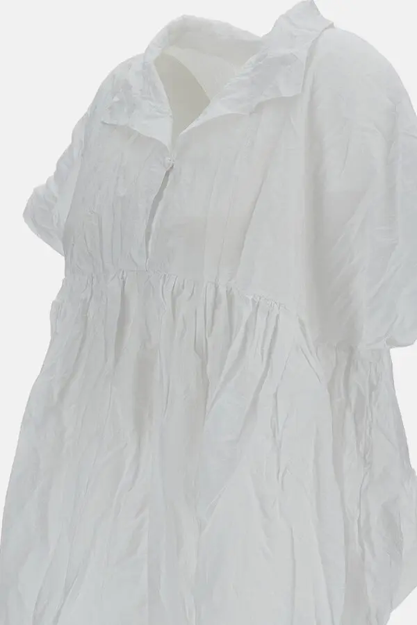 DANIELA GREGIS Crinkled Cotton Shirt - Multicolor