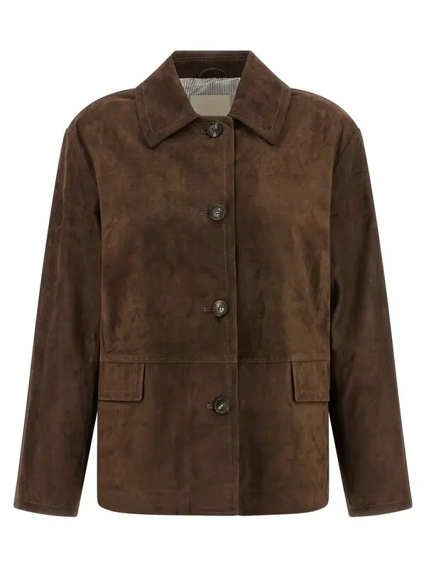 Max Mara Smmcharme Suede Jacket
