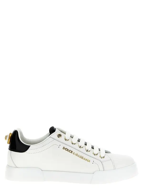 Dolce & Gabbana Portofino' Calf Leather Sneakers - Multicolor