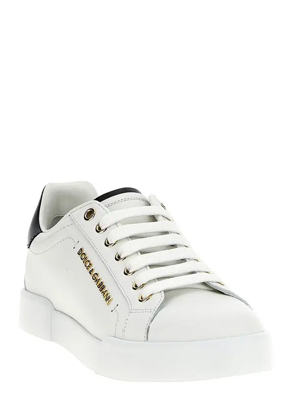 Dolce & Gabbana Portofino' Calf Leather Sneakers - Multicolor
