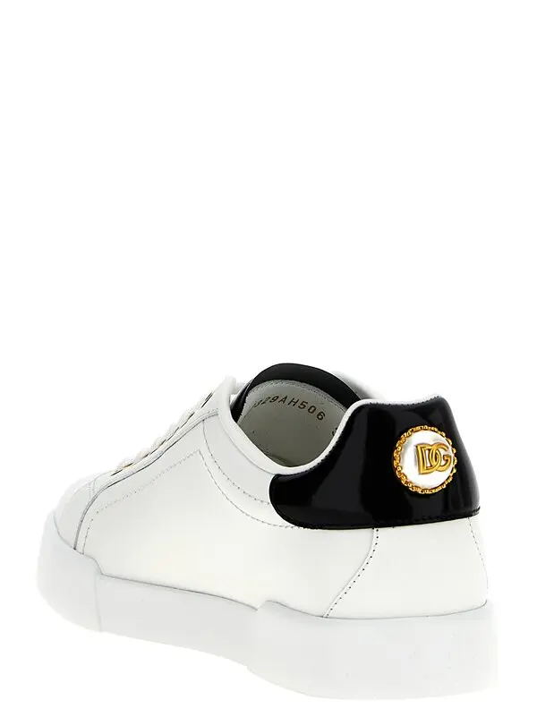Dolce & Gabbana Portofino' Calf Leather Sneakers - Multicolor