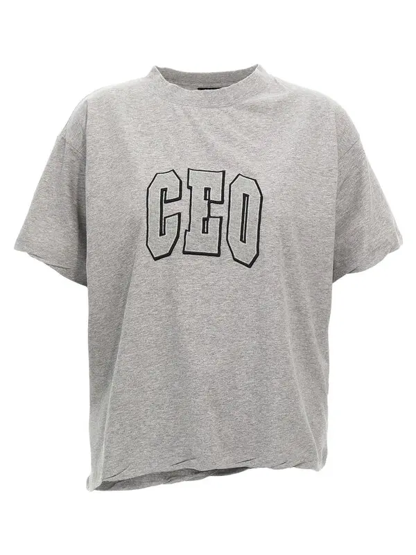 Balenciaga Ceo Team Logo T-shirt - Gray