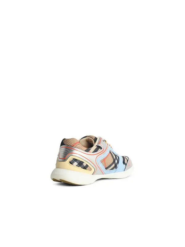 Burberry Leather Blend Sneakers - Multicolor