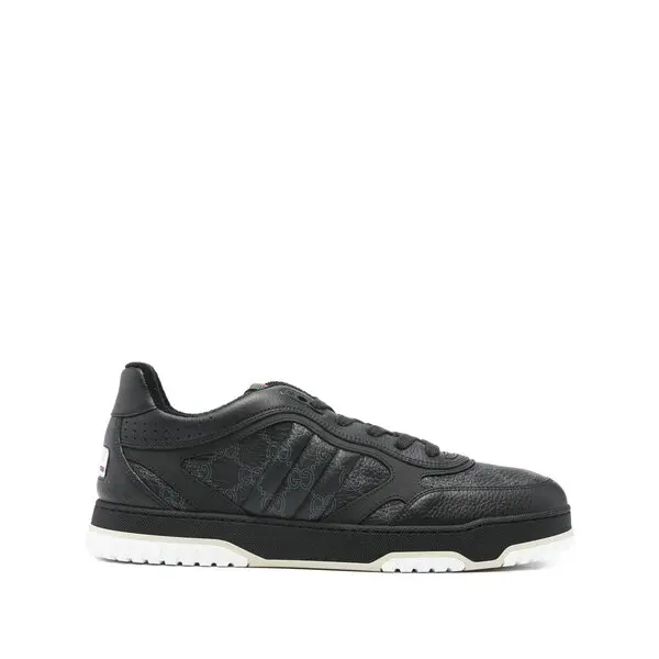 Gucci Leather Low-top Sneakers With Embossed Logo