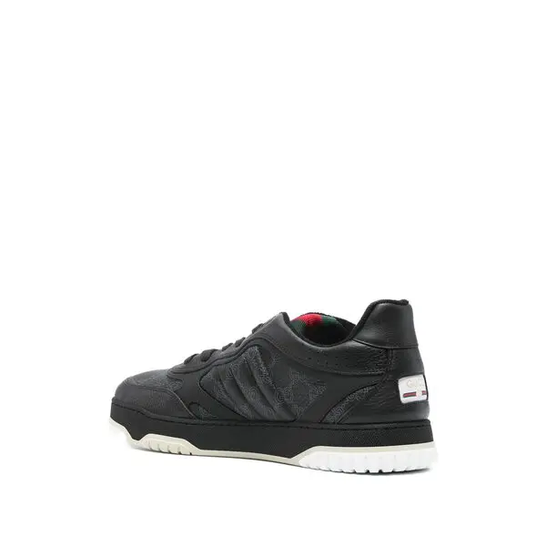 Gucci Leather Low-top Sneakers With Embossed Logo