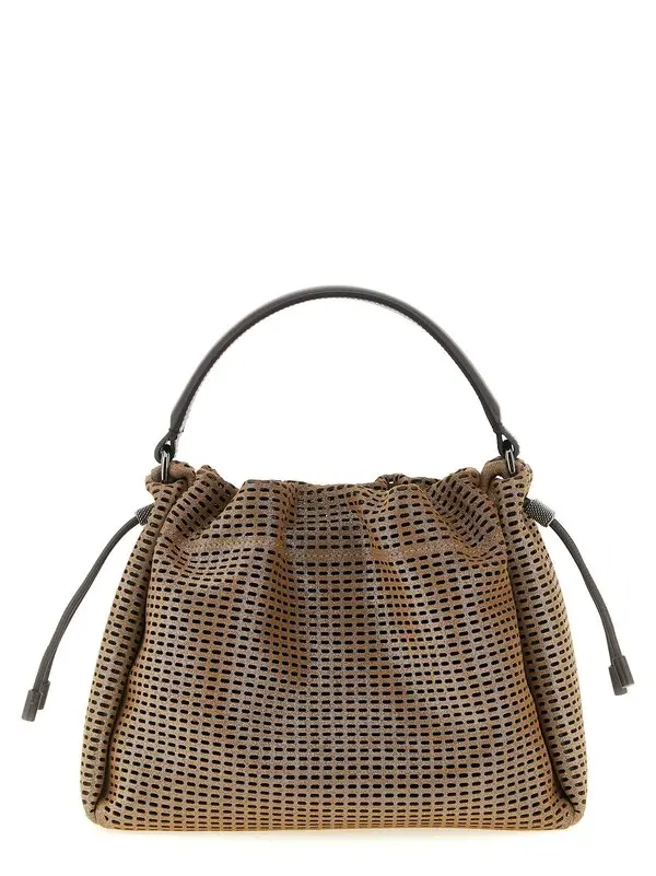 Brunello Cucinelli Small Bucket Mellow Handbag - Brown