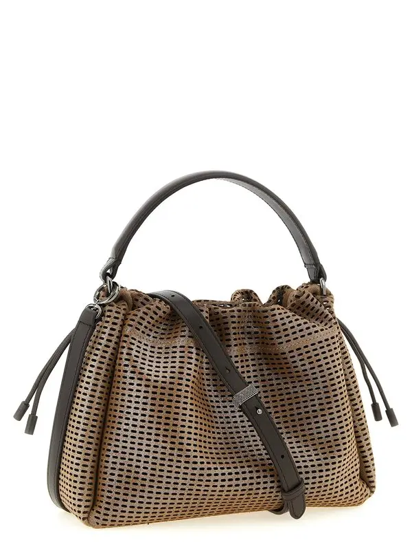 Brunello Cucinelli Small Bucket Mellow Handbag - Brown