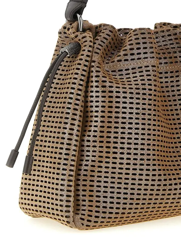 Brunello Cucinelli Small Bucket Mellow Handbag - Brown