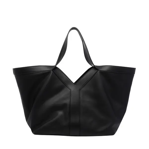 Saint Laurent Leather Y Tote Bag - Black