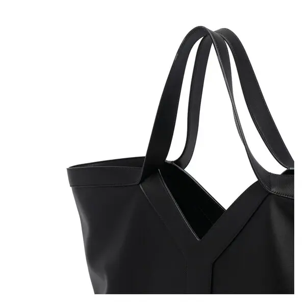 Saint Laurent Leather Y Tote Bag - Black