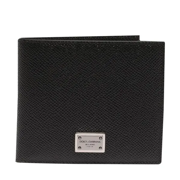 Dolce & Gabbana Logo Tag Bifold Wallet - Black