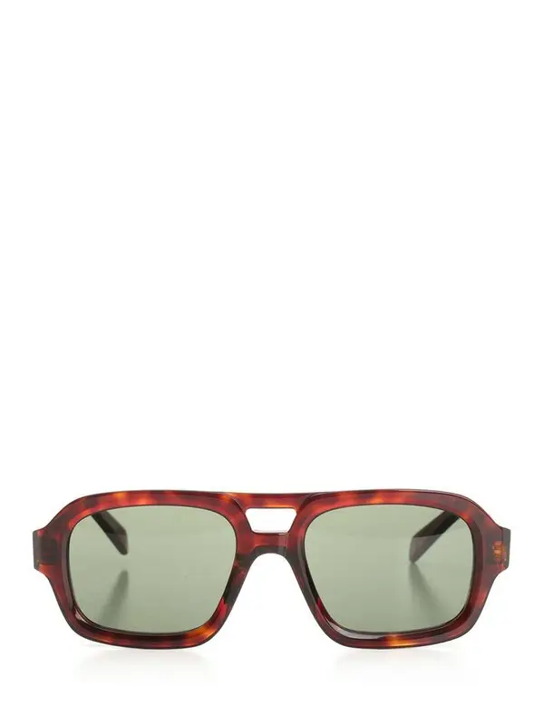 Celine Acetate Navigator Sunglasses - Brown