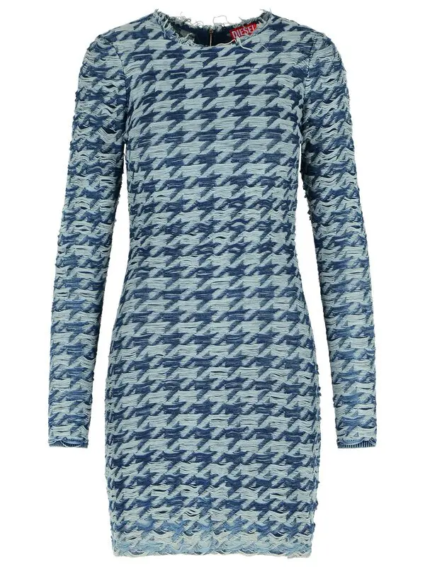 DIESEL® Two-tone Cotton Sheath Dress - Blue