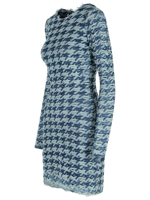 DIESEL® Two-tone Cotton Sheath Dress - Blue