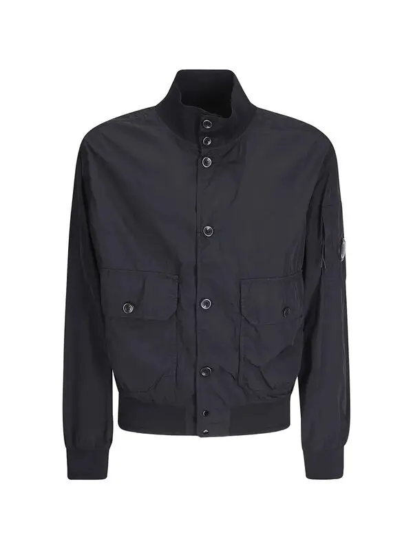 C.P. COMPANY Chrome-r` Button Bomber Jacket - Multicolor