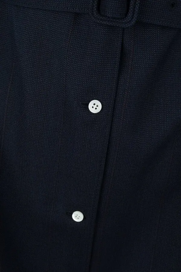 Prada Belted Long Sleeve Shirt