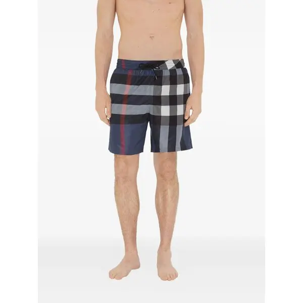 Burberry Check Print Swim Shorts