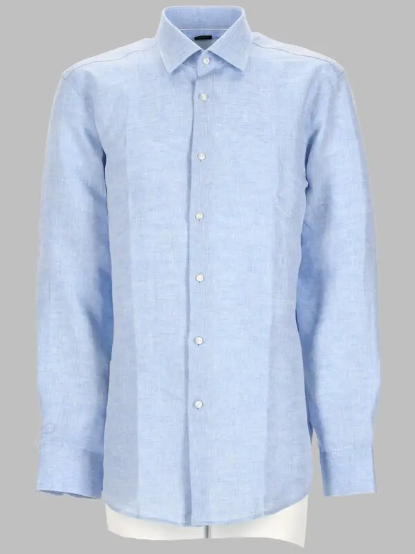 BOSS Camicia In Lino - Multicolor