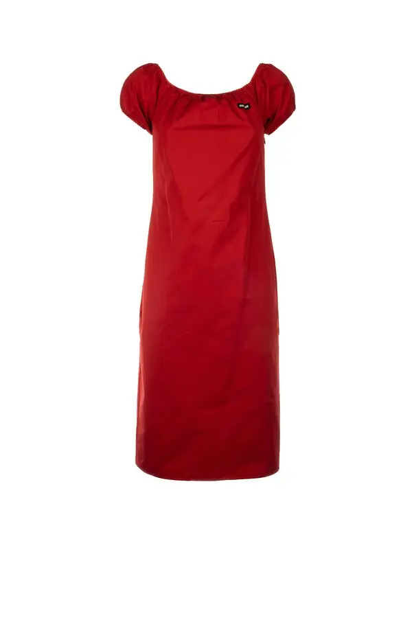 Miu Miu Red Off-the-shoulder Dress