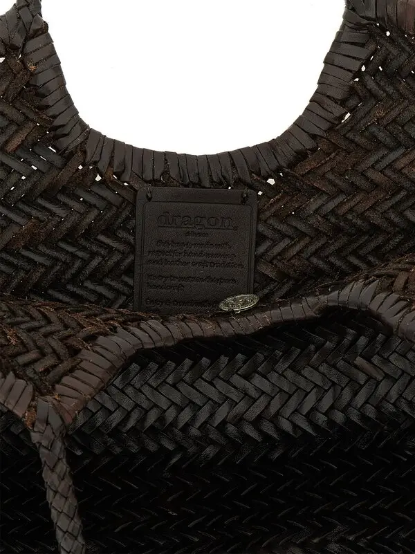 Dragon Diffusion Nantucket Large Woven Shoulder Bag - Brown