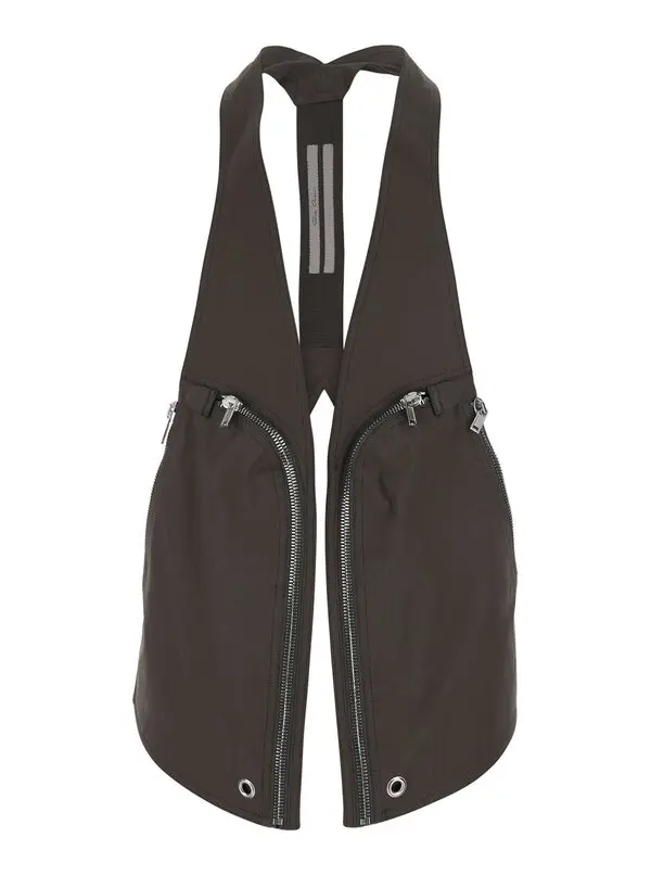 Rick Owens Sleeveless Stretch Cotton Gilet - Multicolor