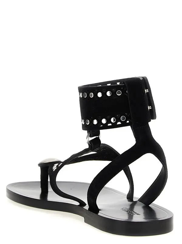 Isabel Marant Étoile Edil Suede Studded Cut-out Sandals