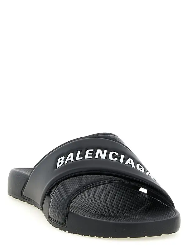 Balenciaga Sporty Pool Slides