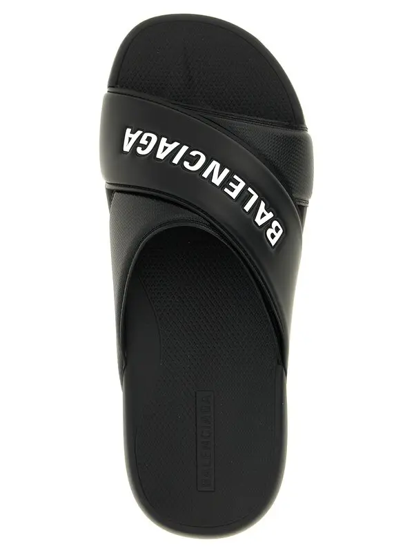 Balenciaga Sporty Pool Slides
