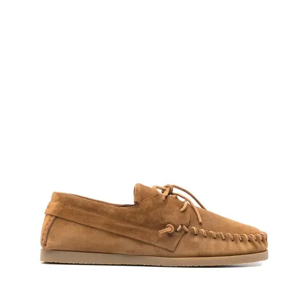 Isabel Marant Étoile Cognac Suede Boat Shoes