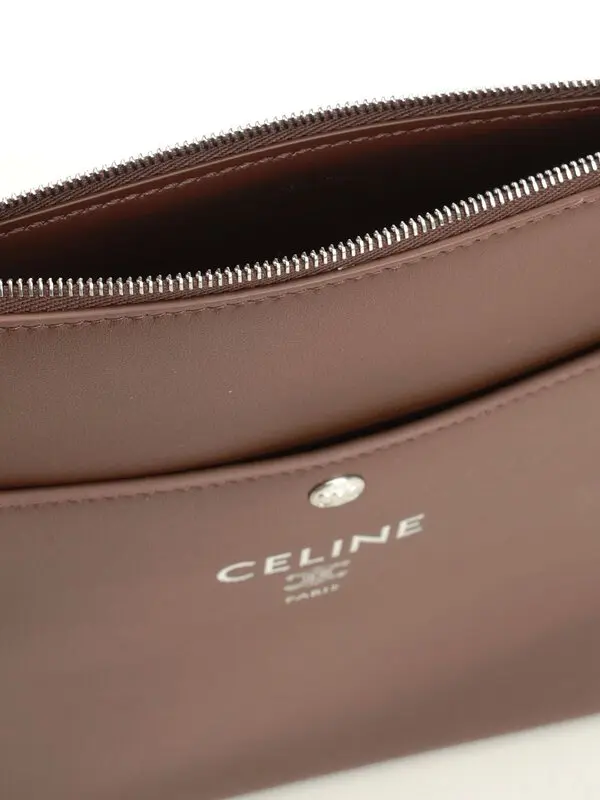 Celine Sharp Lambskin Pouch With Adjustable Shoulder Strap