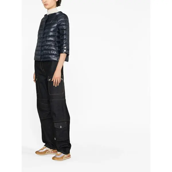 Herno Short Sleeved Down Jacket - Blue