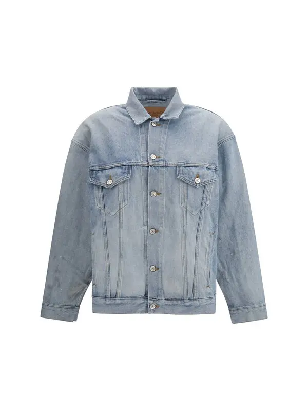 Balenciaga Regular-fit Denim Jacket - Blue